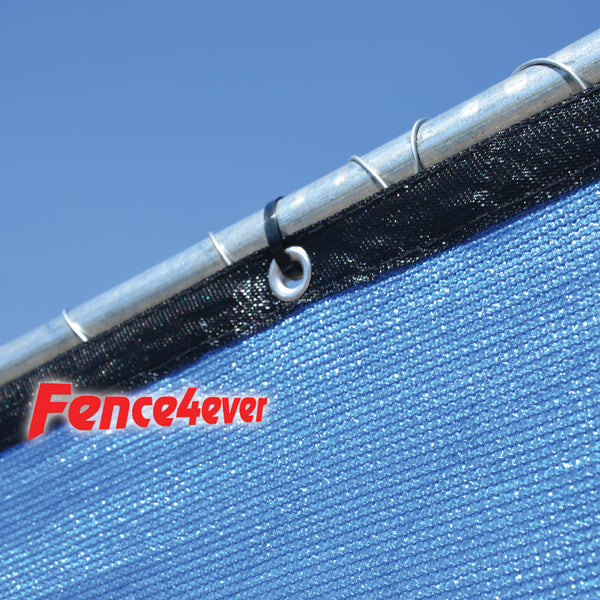 8'x50' Blue Fence Screen Privacy Windscreen Shade Cover – fence4ever.com